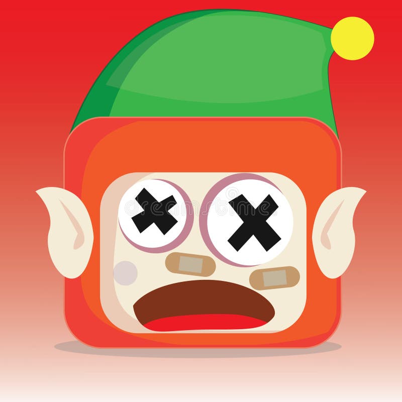 Dead Elf. Vector Illustration Decorative Design Stock Vector ...