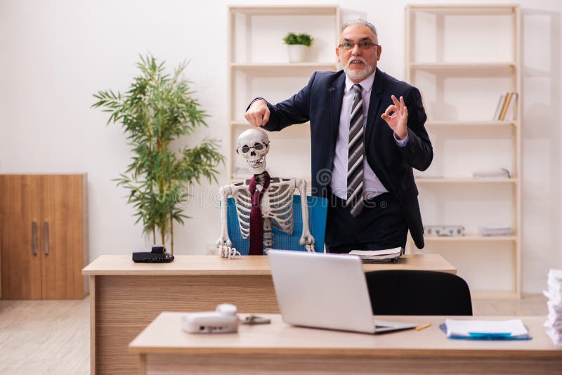 Dead Employee Working in the Office Stock Photo - Image of business ...