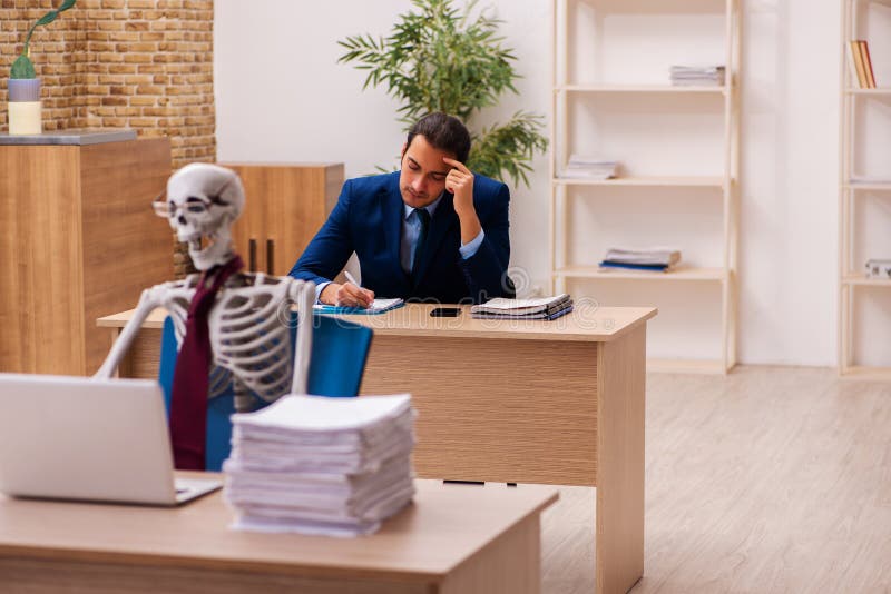 Dead Employee Working in the Office Stock Photo - Image of scary, dead ...