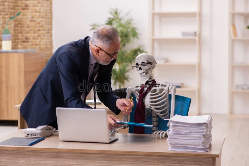 Dead Employee Working in the Office Stock Photo - Image of busy ...