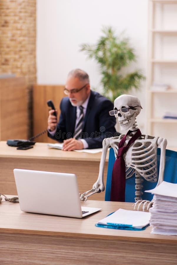 Dead Employee Working in the Office Stock Photo - Image of scary, dead ...