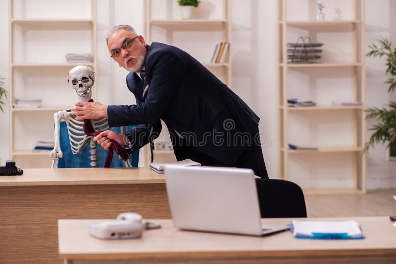 Dead Employee Working in the Office Stock Image - Image of deadline ...