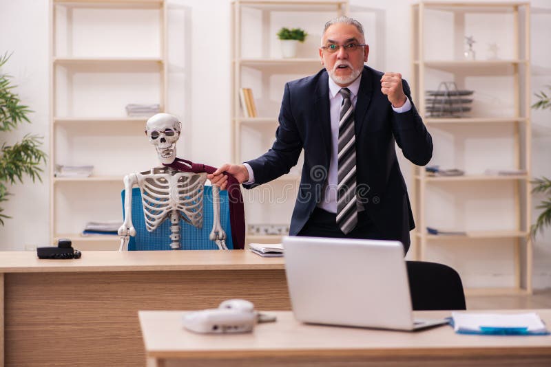 Dead Employee Working in the Office Stock Photo - Image of employee ...