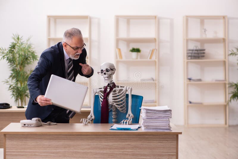 Dead Employee Working in the Office Stock Image - Image of lawyer, dead ...