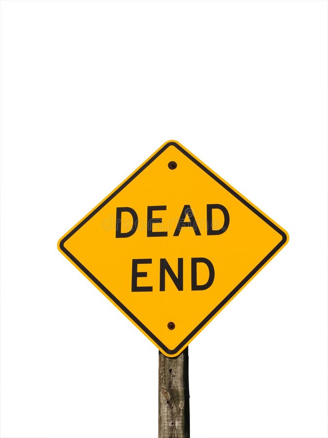 Dead End stock photo. Image of posting, white, warning - 3239438