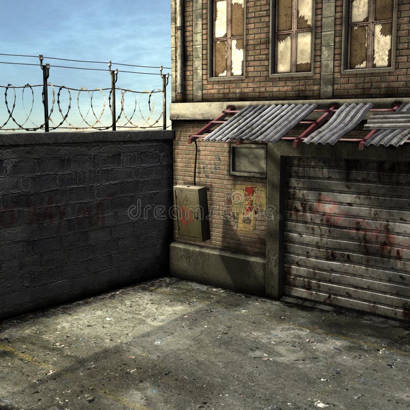 Dead End Alley Scene Stock Illustrations – 7 Dead End Alley Scene Stock ...