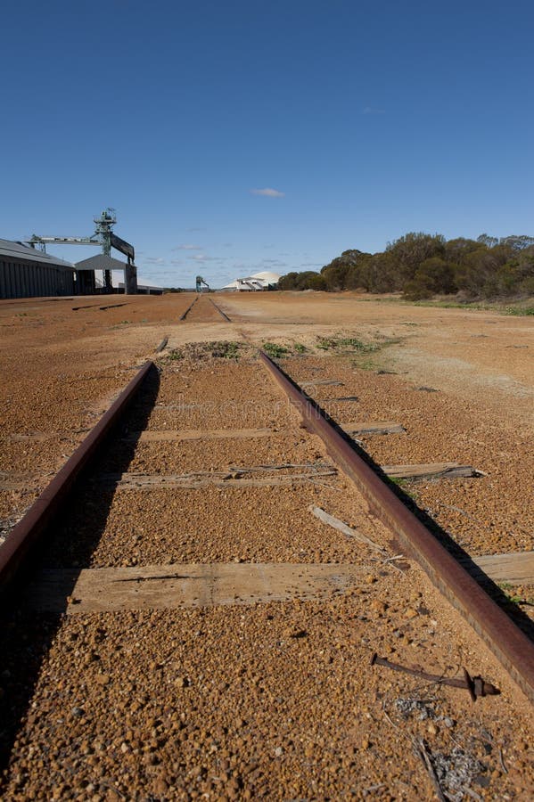 Dead End Line stock image. Image of gravel, horizon, dead - 19868797