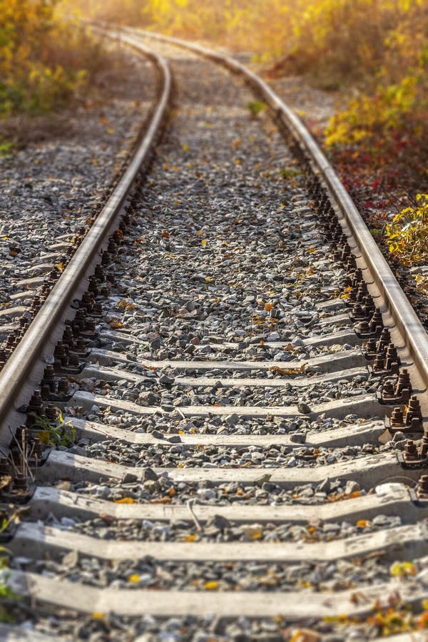Branch of railway tracks stock image. Image of path - 170379247