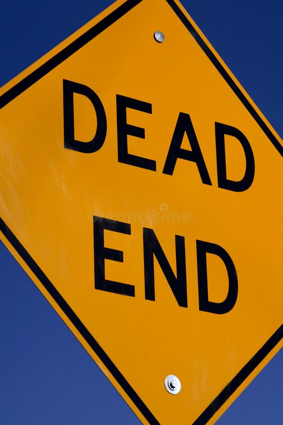 Dead End Sign stock image. Image of failure, stop, relationships - 4795305