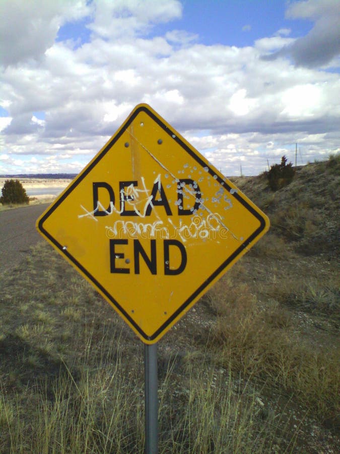 Dead End stock image. Image of dead, sign, prairie, traffic - 50621295