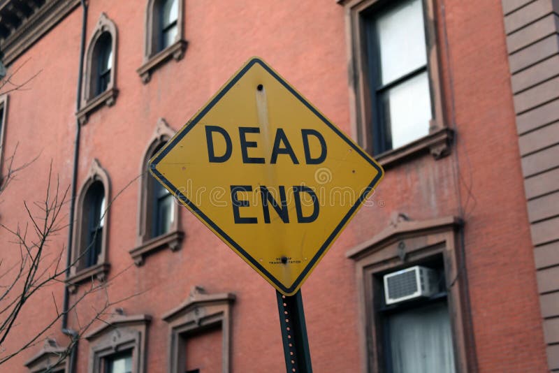 Dead end sign stock photo. Image of back, path, highway - 9190818