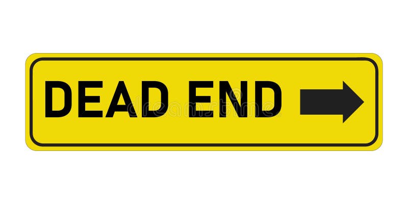 Dead End Sign. Illustration Vector of Dead End Sign Stock Vector ...