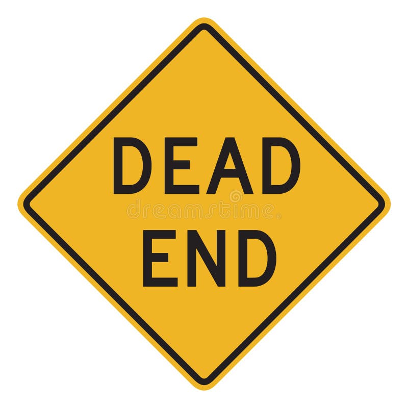 Yellow Traffic Sign Dead End Symbol Stock Illustrations – 83 Yellow ...