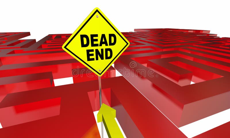 Dead end maze stock illustration. Illustration of progress - 22828098