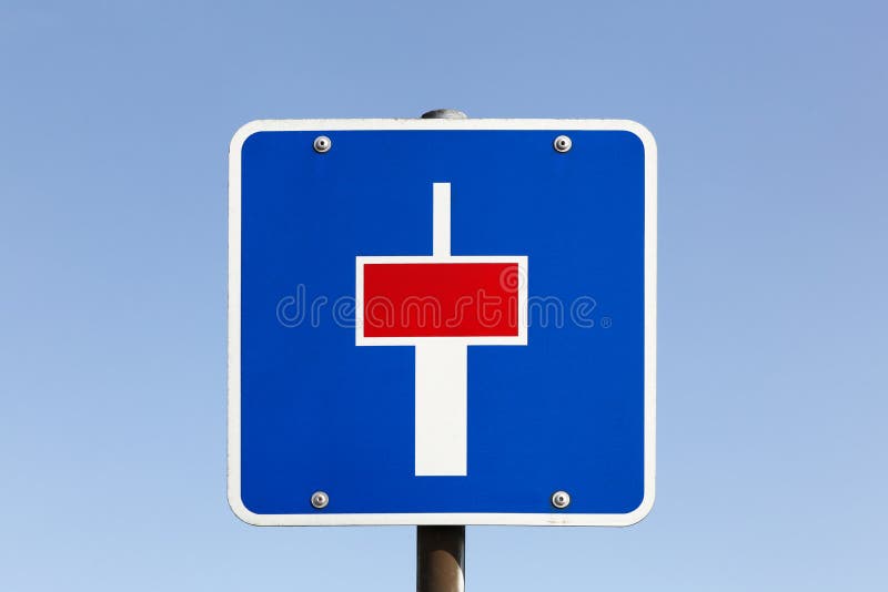 Dead end sign stock image. Image of transportation, termination - 116072109