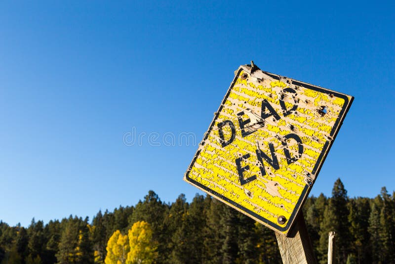 Dead end sign stock photo. Image of partial, peeling - 46927564