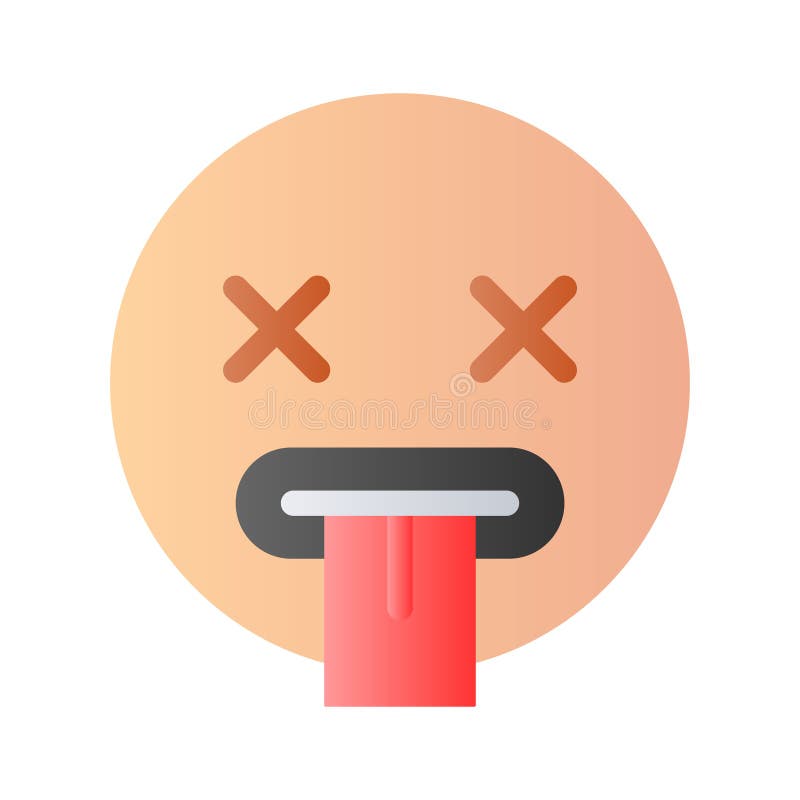 Dead Face Emoji Vector Design, Premium Vector Stock Vector ...