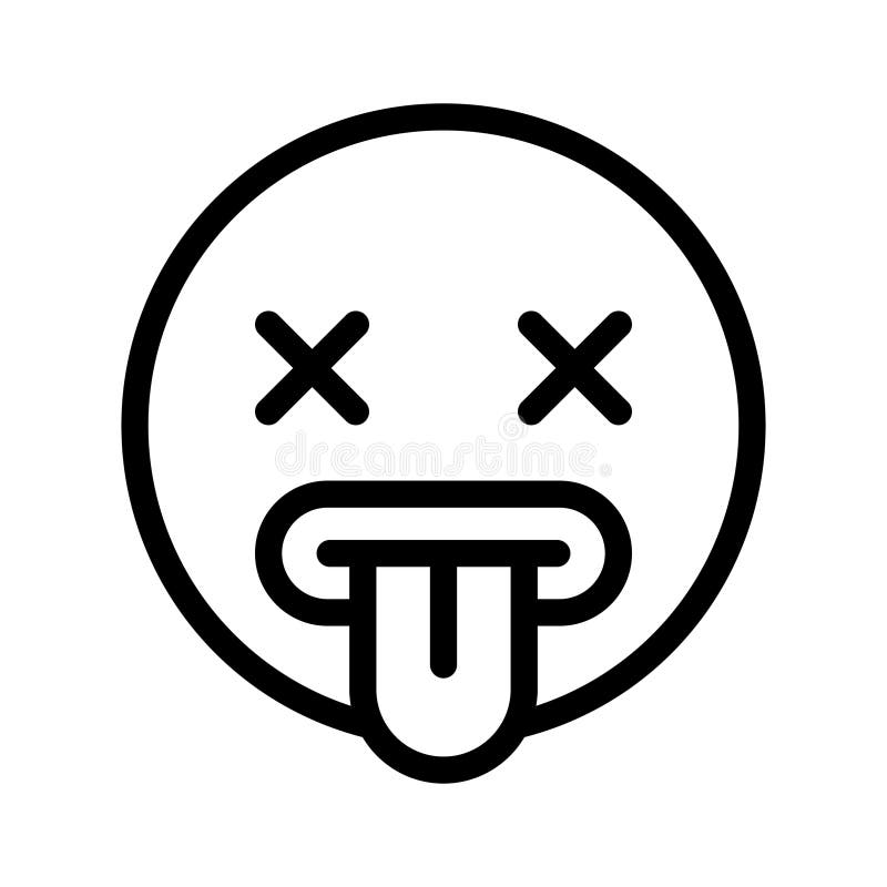 Dead Face Emoji Vector Design, Premium Vector Stock Vector ...