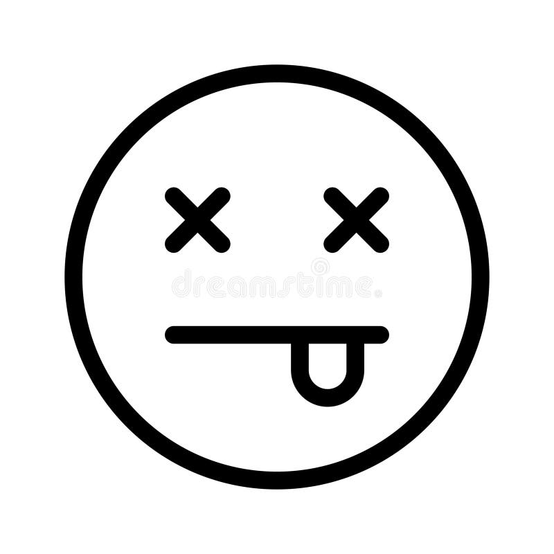 Dead Face Emoji Vector Design, Premium Vector Stock Vector ...