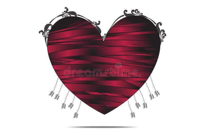 Dead Heart stock vector. Illustration of lines, dead - 51953851