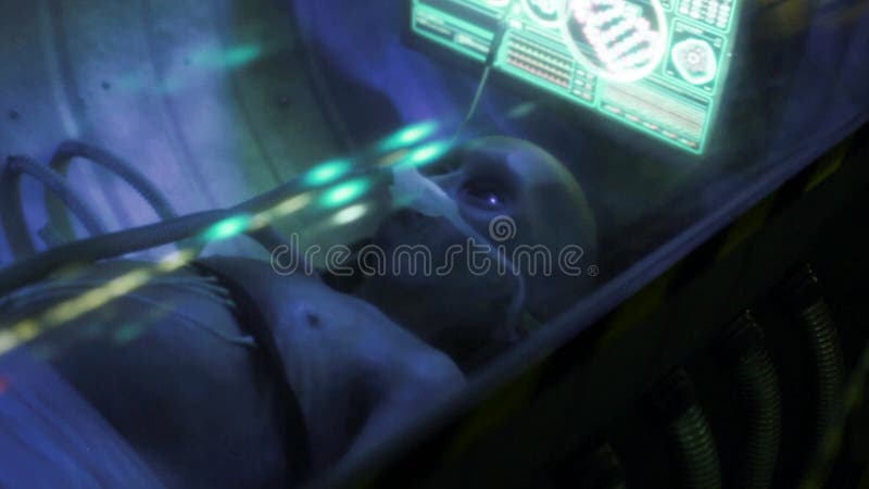 Dead Humanoid Alien Lying on the Table Stock Footage - Video of alien ...