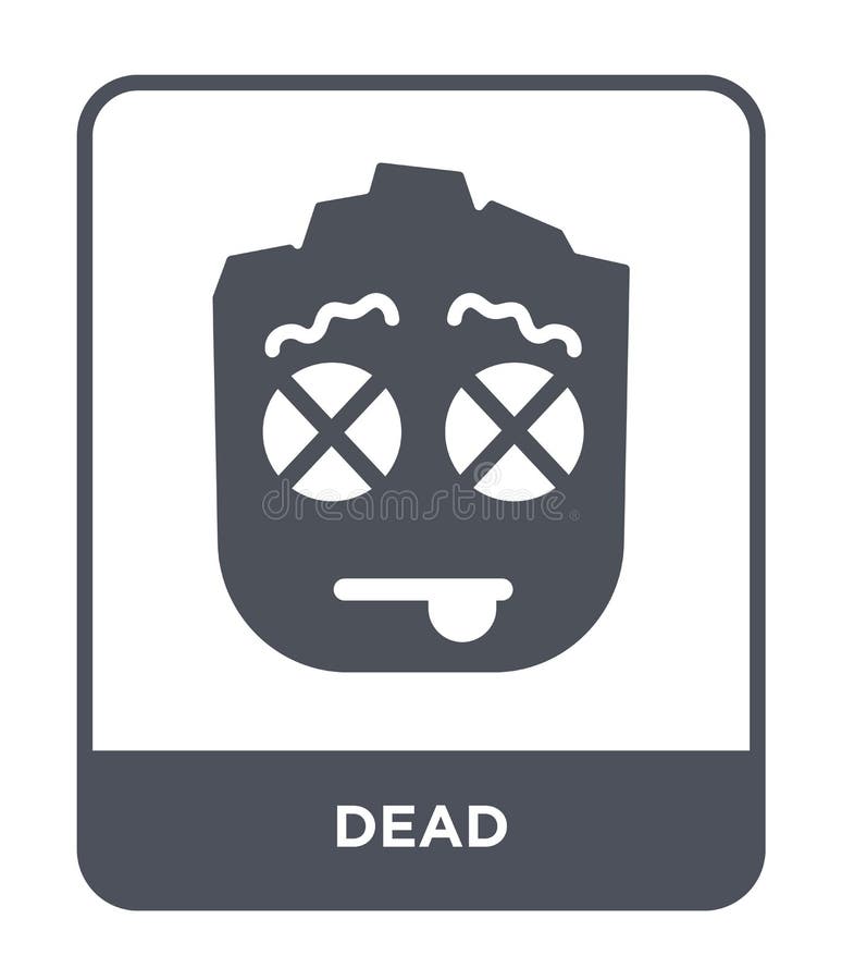 Dead Icon in Trendy Design Style. Dead Icon Isolated on White ...