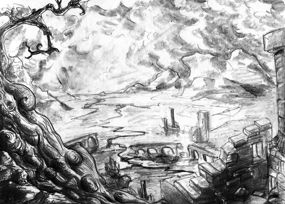 Pencil Drawing Dry Tree Stock Illustrations – 149 Pencil Drawing Dry ...