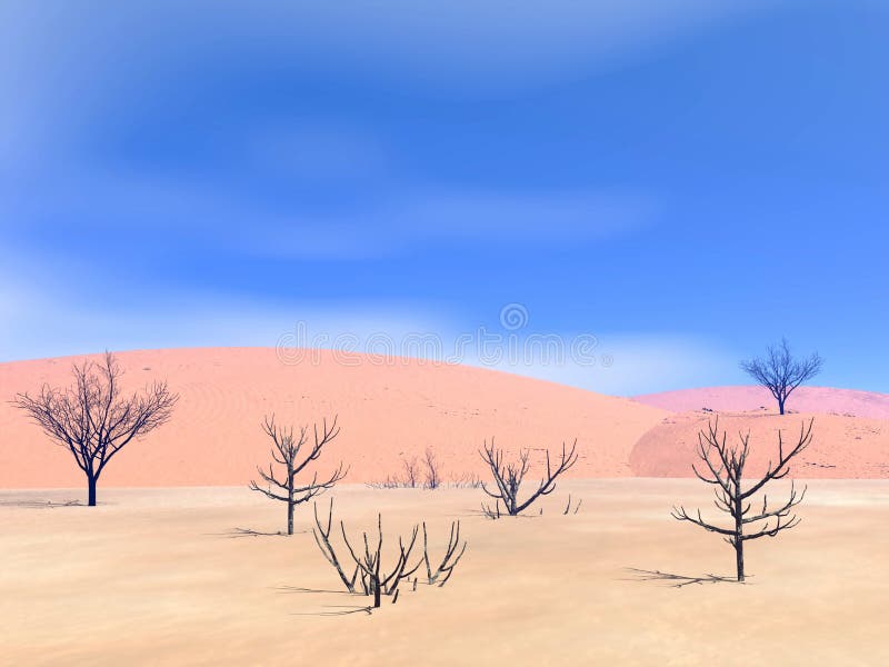 Dead landscape - 3D render stock illustration. Illustration of fantasy ...