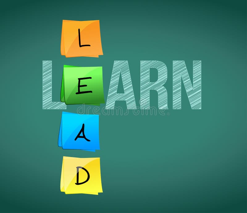 Learn and Lead Cycle Illustration Design Stock Illustration ...