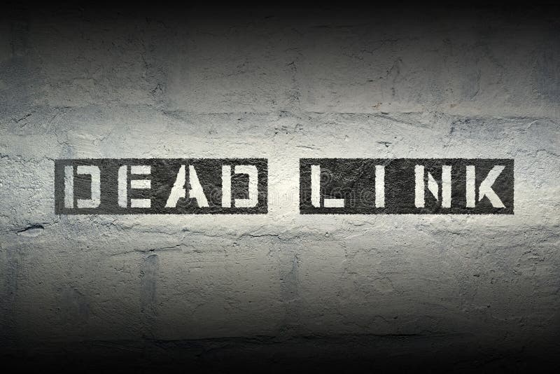 Dead link gr stock image. Image of internet, direction - 107352097