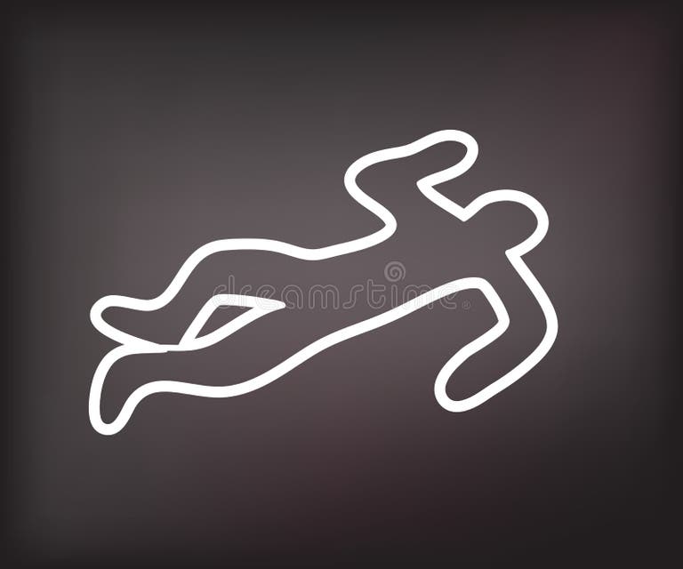 Dead Man Chalk Outline Stock Illustrations – 244 Dead Man Chalk Outline ...