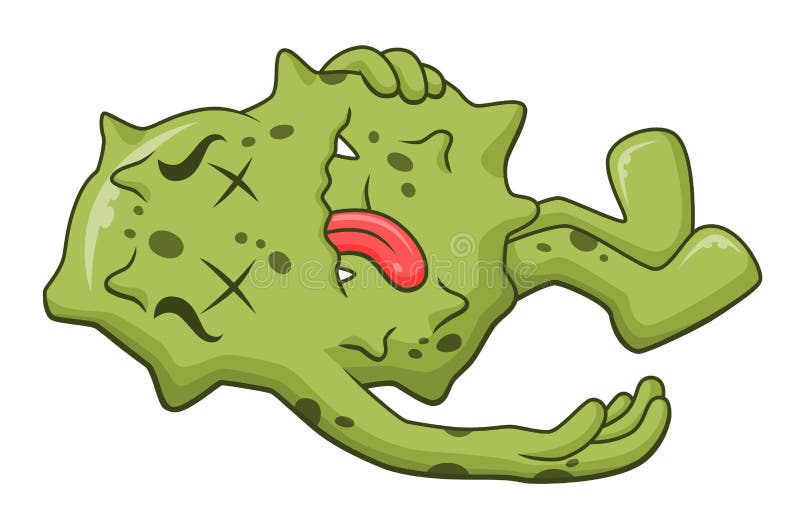Cartoon microbe stock vector. Illustration of infection - 104466529