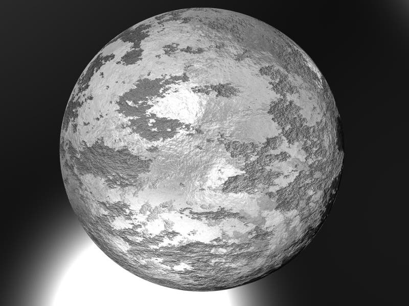 Dead Planet Earth Without Water Stock Illustration - Illustration of ...