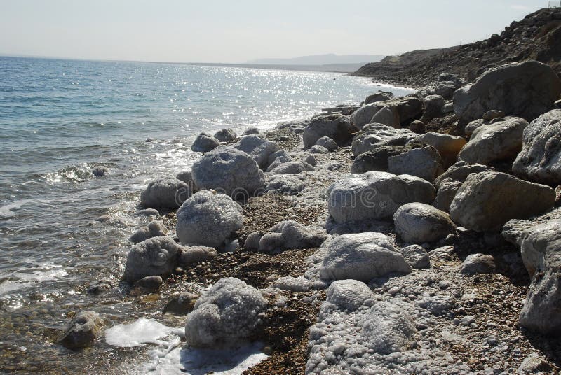 Dead Sea stock image. Image of stones, seacoast, rocks - 4683117