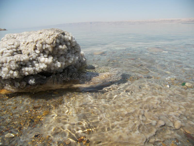 Dead Sea beach stock photo. Image of minerals, rocks, horizontal - 5324680
