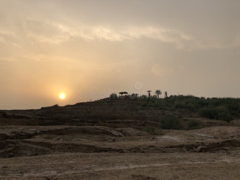 Dead Sea on Cloudy Day before Sunset in Israel in April. Stock Photo ...