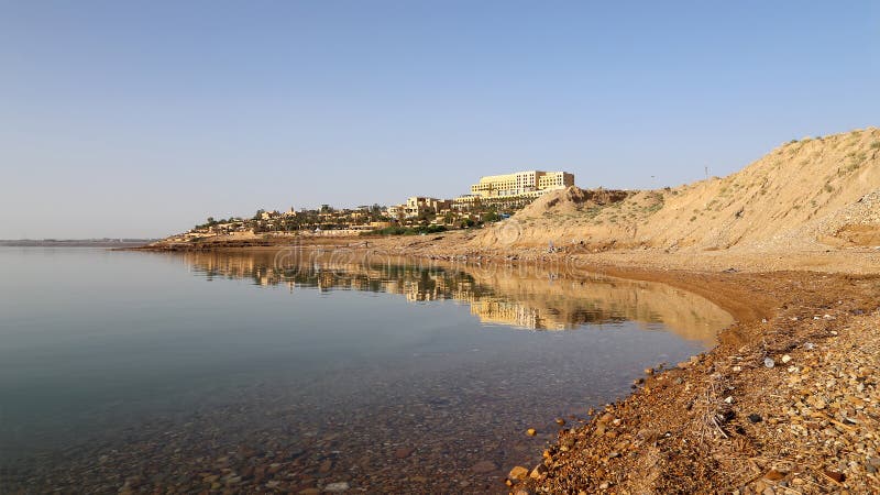 Dead Sea Coast at Jordan, Middle East Stock Photo - Image of arid ...