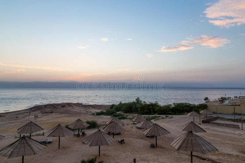 Dead Sea Coast at Jordan, Middle East Stock Photo - Image of mineral ...