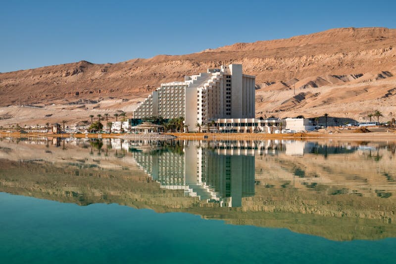 The Hotels at Dead Sea Beach. Israel Editorial Photography - Image of ...