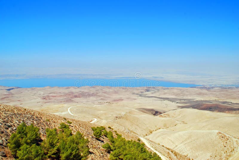 The Dead Sea in Jordan stock photo. Image of point, coastline - 212557134