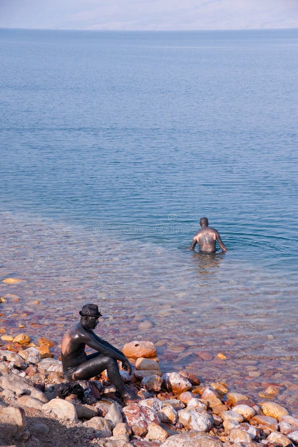 Dead Sea Mud Lovers editorial photography. Image of palestine - 21161697