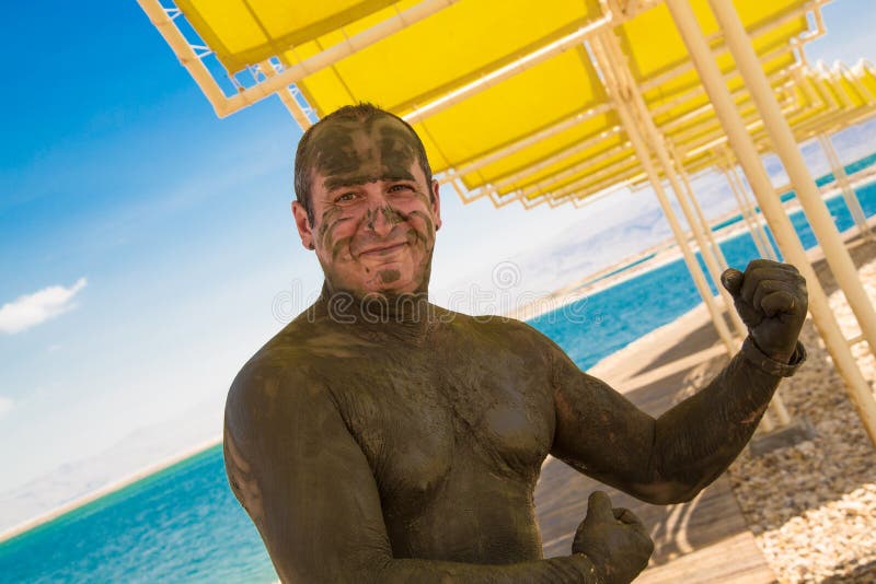 Dead Sea Mud Treatment stock photo. Image of resort, healthy - 39986596