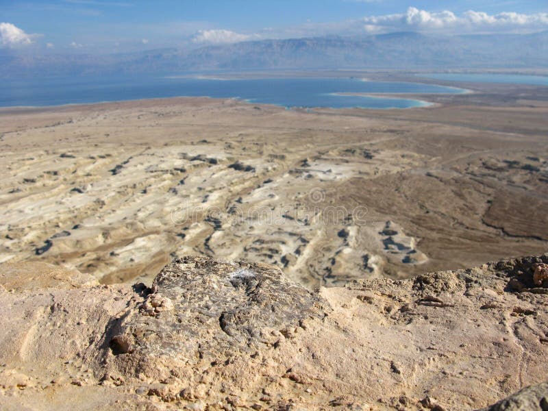 Overlooking the Dead Sea stock image. Image of overlook - 272578235
