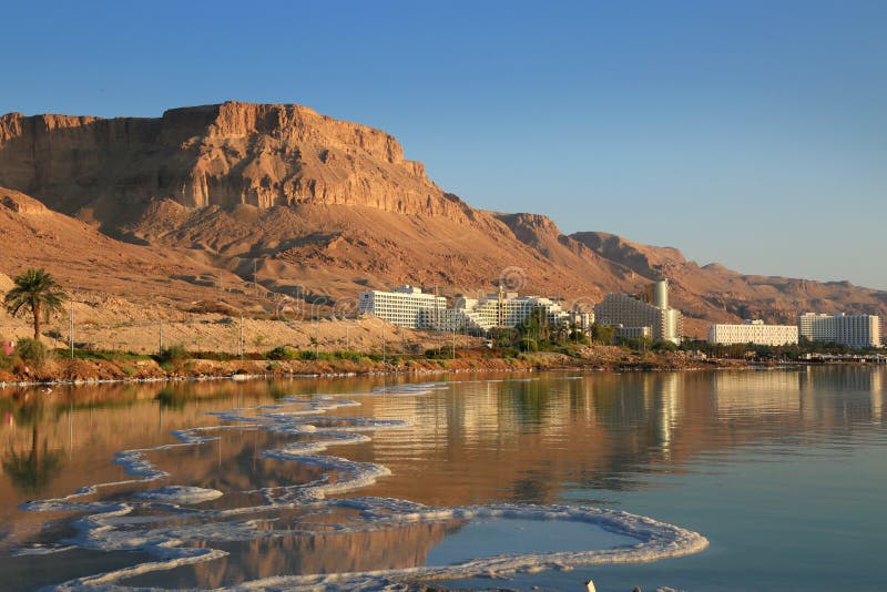 The Dead Sea Resorts in Israel. View of the Hotel and the Beach Stock ...