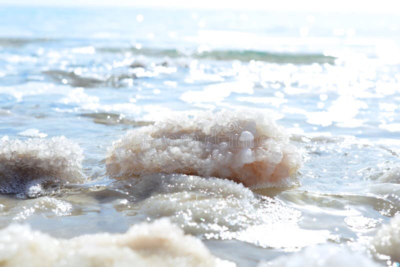 Dead Sea Salt Crystals Mineral Formation Stock Photo - Image of jordan ...