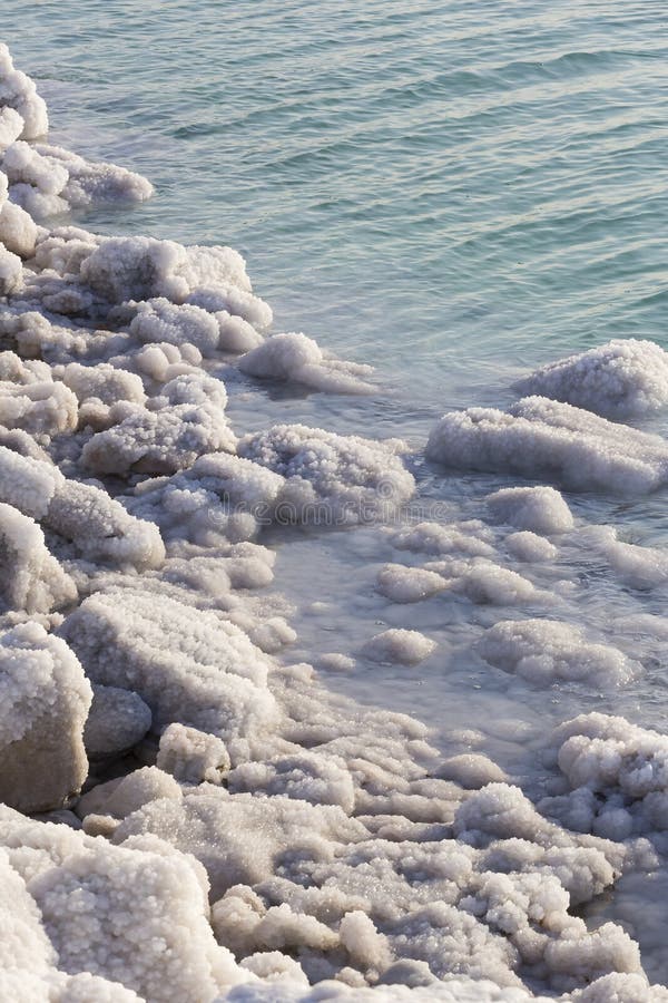 Dead Sea Salt Deposits Stones Stock Image - Image of fingers, resort ...