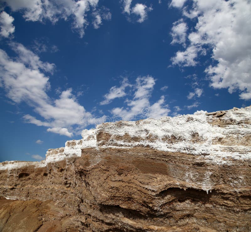Dead sea salt at Jordan stock image. Image of natural - 39873639