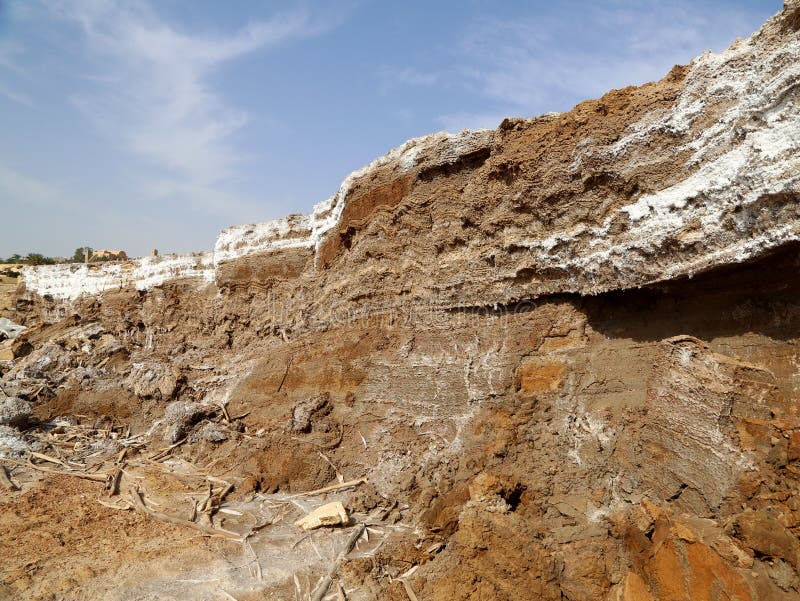Dead sea salt at Jordan stock image. Image of natural - 43566007