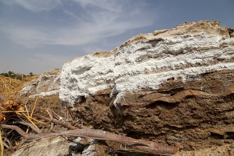 Dead sea salt at Jordan stock photo. Image of arid, east - 50618324