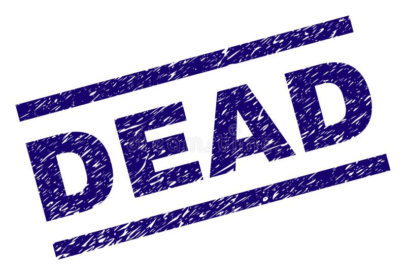 Scratched Textured DEAD Stamp Seal Stock Vector - Illustration of ...